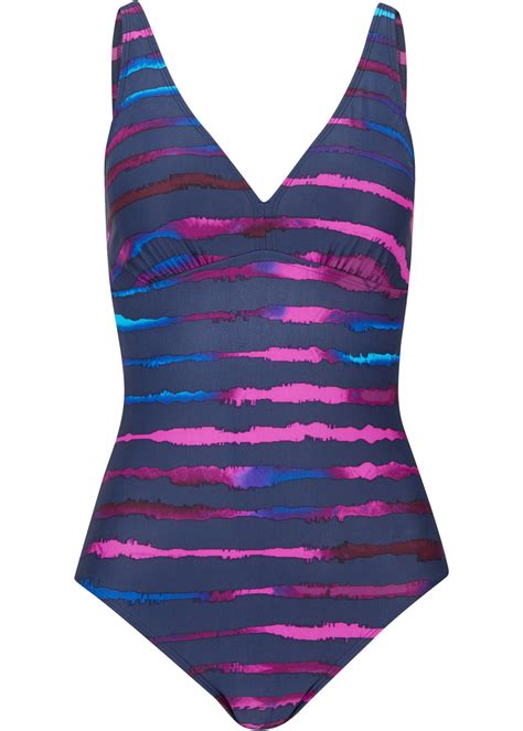 Aparter Shape Badeanzug Mit Starker Formkraft Blaufuchsiatürkis