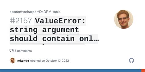 `valueerror String Argument Should Contain Only Ascii Characters` When