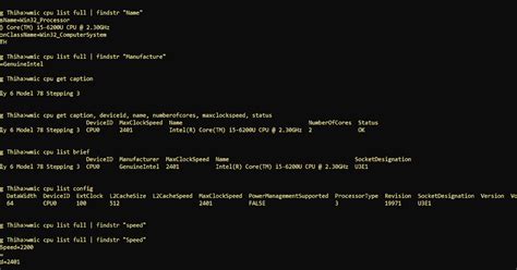 CPU ရအခကအလကတက cmd ကနစစဆနည