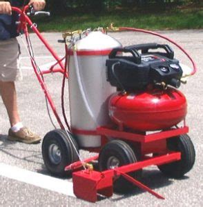 Model 350 Electric Compressor Parking Lot Line Marking Machine