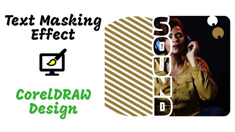 Text Masking Effect Corel Draw Coreldraw Design Youtube