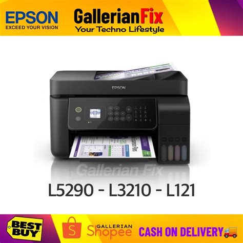 Epson L5290 L3210 L121 Printer Wifi Long Scan Xerox W Ink All In One W