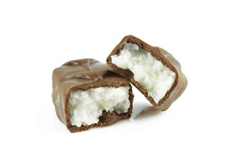 깨진 코코넛 채워진 초콜릿 바 두 조각이 흰색 배경에 고립되어 있습니다 초콜릿 바에 대한 스톡 사진 및 기타 이미지 초콜릿 바 코코넛 물기 Istock