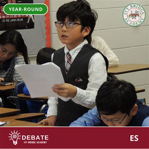 Year Round Es Debate Team Ivy Bridge Academy