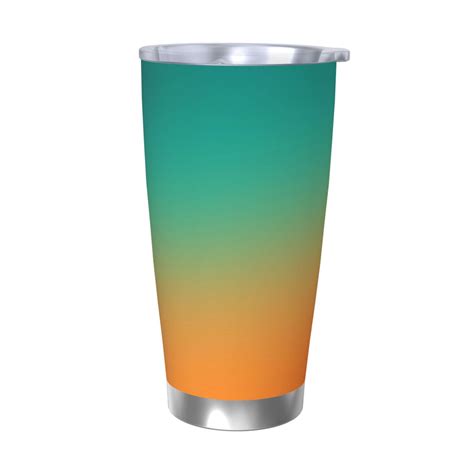 Haiem Orange To Teal Gradient1 Printed 20oz Straight Skinny Car Cups