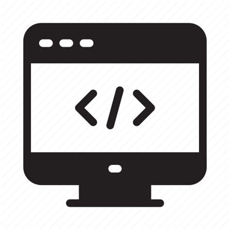 Coding Internet Programming Screen Webpage Icon Download On Iconfinder