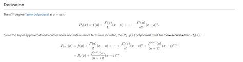 sequences and series showing that the error reduces as the number of