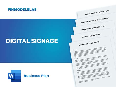 Digital Signage Business Plan Template And Example [updated 2025]