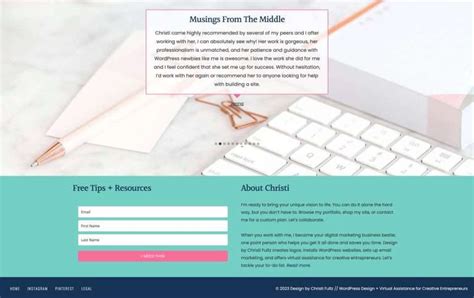 Website Anatomy Header Footer And Sidebars Design By Christi Fultz Website Design