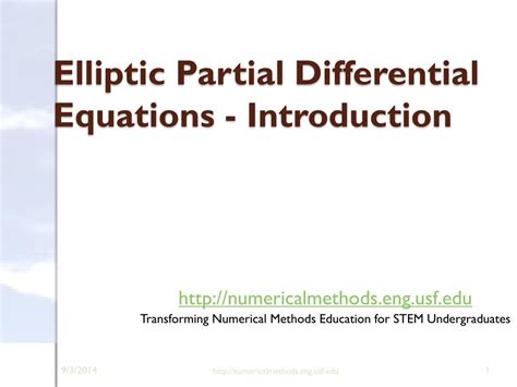 ppt elliptic partial differential equations introduction powerpoint