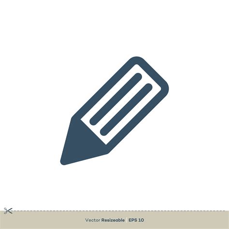 Pencil Icon Vector Logo Template Illustration Design Download Free