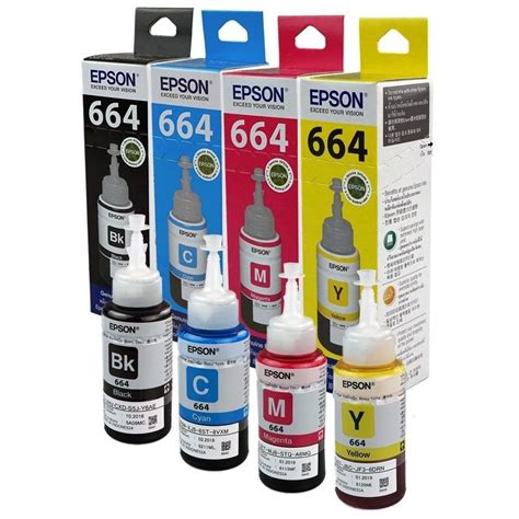 Paquete 4 Colores Tinta Original Epson 664 GR Soluciones