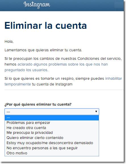 Como Eliminar Una Cuenta De Instagram Desde El Celular 2017 Compartir
