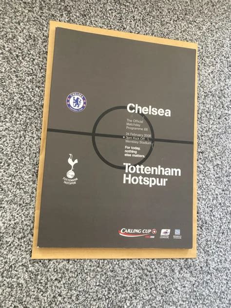 Tottenham V Chelsea 2008 League Cup Final Programme £488 Picclick Uk