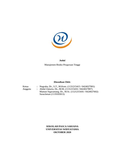 Contoh Cover Proposal Penelitian Untuk Sps Pdf