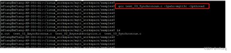 Linux环境下使用eclipse Paho C 实现（mqtt Client）同步模式发布和订阅messageeclipse Paho C