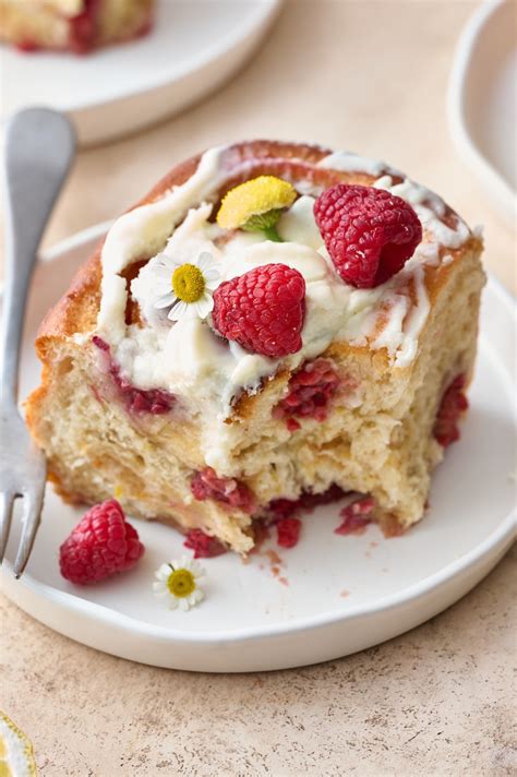 Lemon Raspberry Cinnamon Rolls Baker By Nature