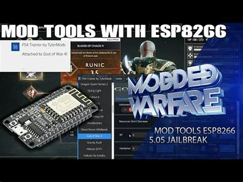 How To Use Mod Tools With Esp8266 And Esp32 505 Jailbreak