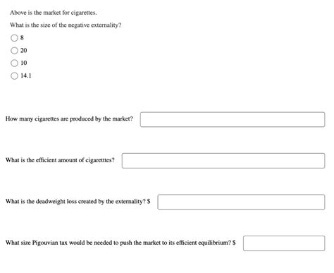 Above Is The Market For Cigarettes What Is The Size