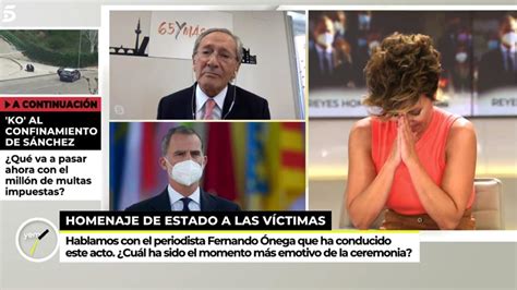 Sonsoles Ónega rompe a llorar en Ya es mediodía tras el recuerdo de su padre a su tío