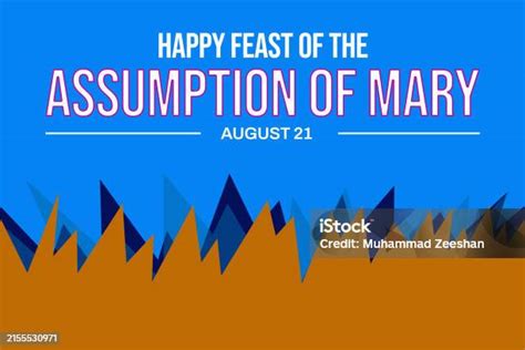 Joyeuse Fête De Lassomption De Marie Fond Décran Avec Fond Blanc