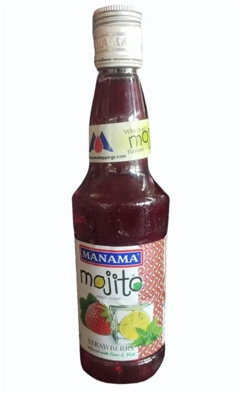 Manama Mojito Strawberry Fruit Syrup Liquid At ₹ 215bottle In
