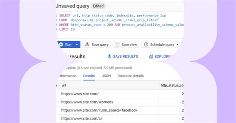 BigQuery Connector Lumar