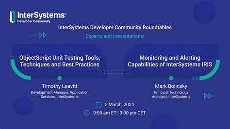 11 Intersystems Developer Community Roundtable March 5 2024 Youtube