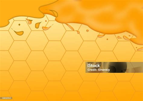벌과 꿀 한 방울꿀 로고 제품을위한 꿀 라벨 템플릿은 벌콤 컬러 풀 패턴 배경에 꿀을 떨어 뜨립니다 0명에 대한 스톡 벡터 아트