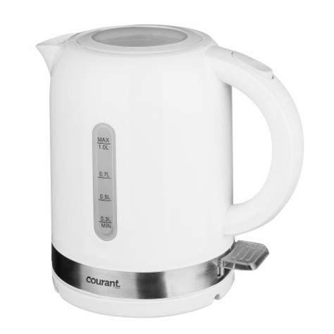 Courant 1 Liter Cordless Electronic Kettle White 1 Qfc