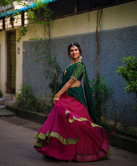 Illustrated Guide To The Traditional Dresses Of Karnataka Half Saree