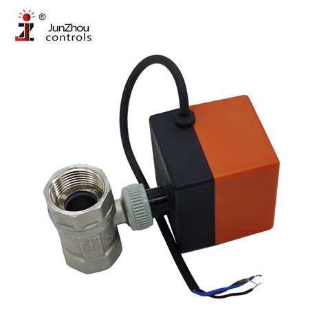 俊州正品bv2011 31s常开常闭型三线一控电动球阀二通开关水电磁阀 虎窝淘