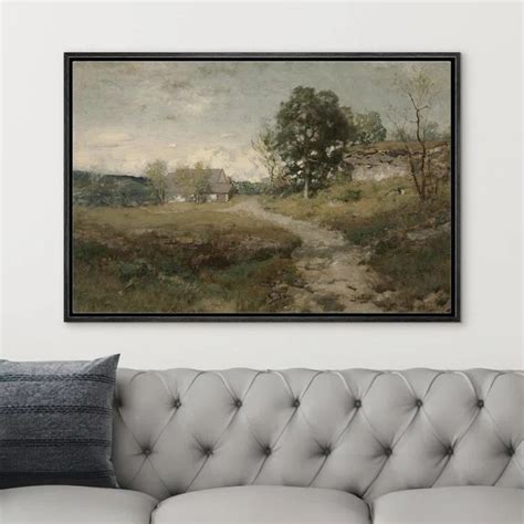 Idea4wall Rustic Countryside Idea4wall Framed Canvas Print Wall Art