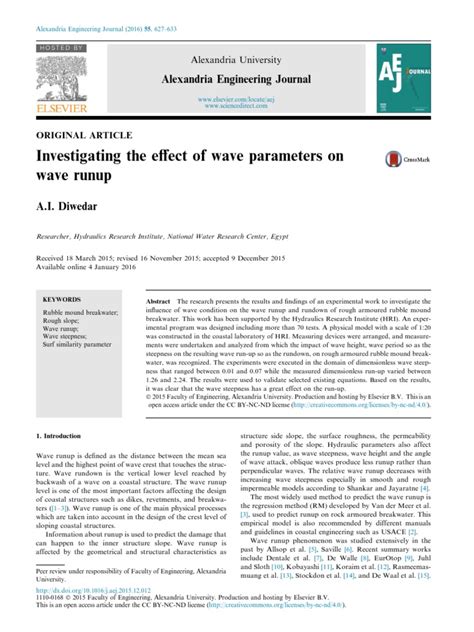 Investigating The Effect Of Wave Parameters On Wave Runup Pdf