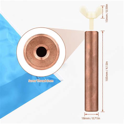 Copper Anode Rod Replacement For Solar Power Swimming Pool Purifier Solar Pool Ionizer Water
