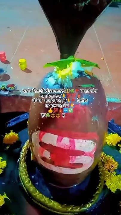 प्रदोष दिवशी संध्याकाळी🔱☘️🚩 महादेवांच नाव घेता त्या🙏💯🛕वेळेत महादेव