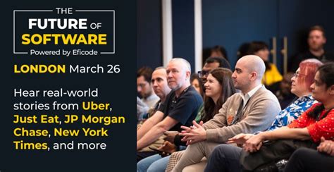 tomorrow the future of software conference is coming to london eficode