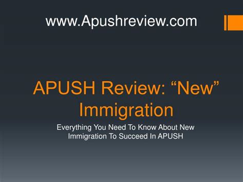 Ppt Apush Review New” Immigration Powerpoint Presentation Free