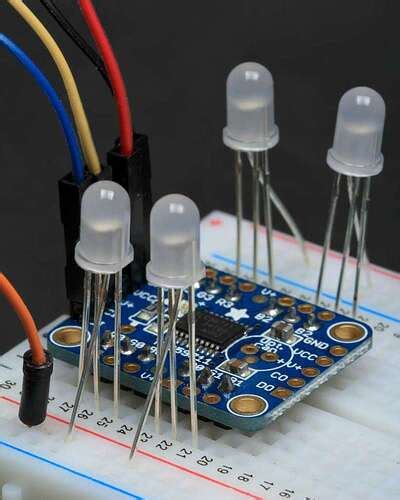Basic Set Up For Tpic B Shift Register With Pwm Leds And Multiplexing Arduino Forum