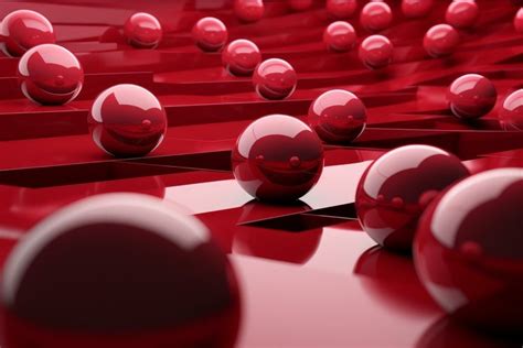 Bright Red Spheres Geometry Couple Generate Ai