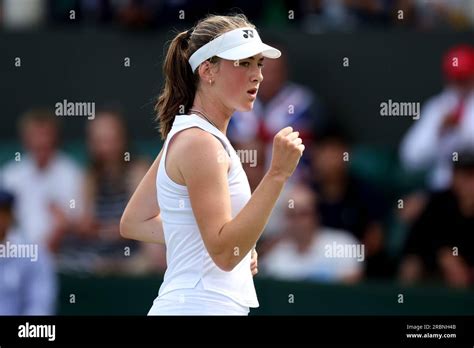 Mika Stojsavljevic During Her Girls Singles Match On Day Eight Of The