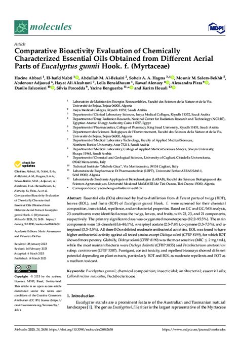 Pdf Comparative Bioactivity Evaluation Of Chemically Characterized