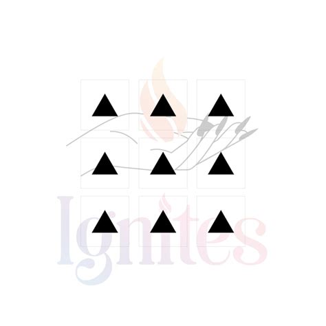 Triangle Stencil Etsy