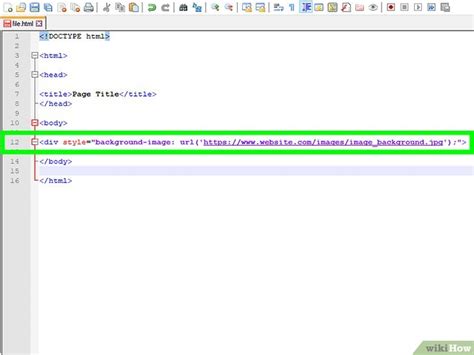 Como Definir Um Plano De Fundo Em HTML Passos