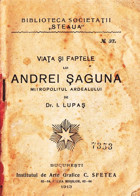 Imi Pasa Viața și Faptele Lui Andrei Șaguna
