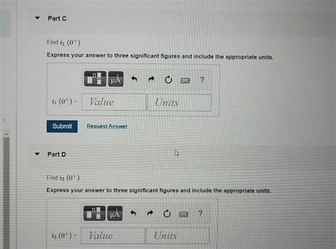 solved part a the switch in the circuit in figure 1 has