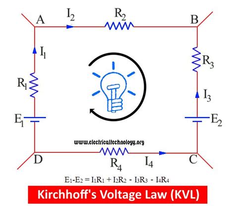 Kirchhoff S Voltage Law KVL Electronic Circuit Projects Electrical