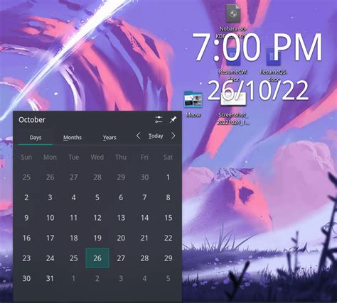 Icons Going Behind Clock Widget R Kde