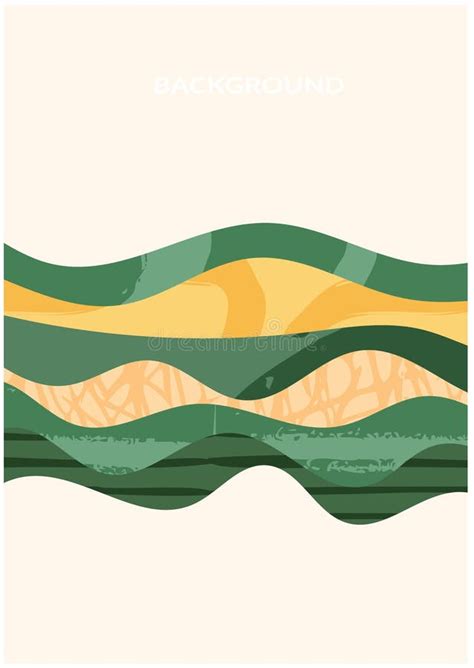Green Abstract Rice Field Top View With Texture Vector Background