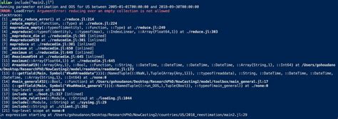 Error Loaderror Argumenterror Reducing Over An Empty Collection Is Not Allowed General